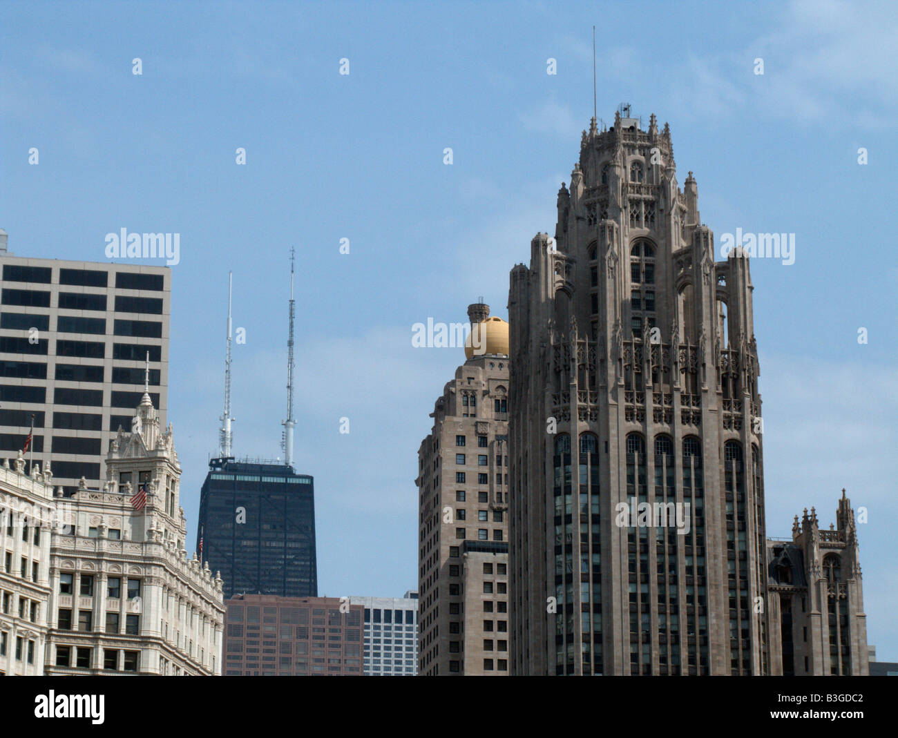 Starting point of The Magnificent Mile. Chicago. Illinois. USA ...