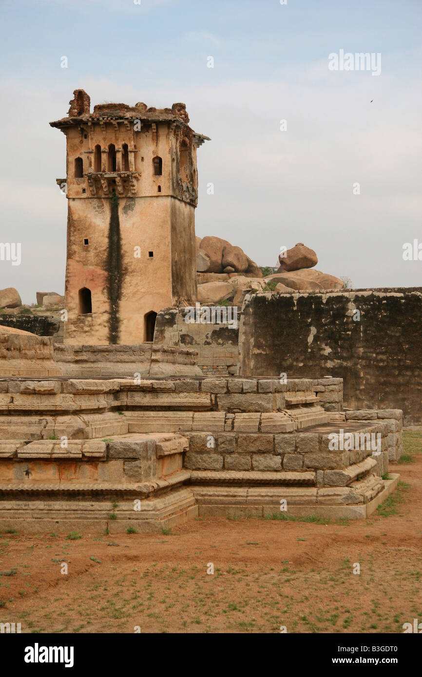 The Queen's Residence in the Zenana enclosure of Hampi, India. Hampi ...