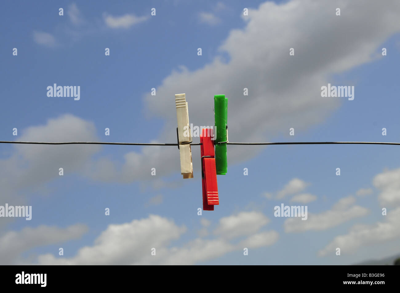 Three pegs hi-res stock photography and images - Alamy