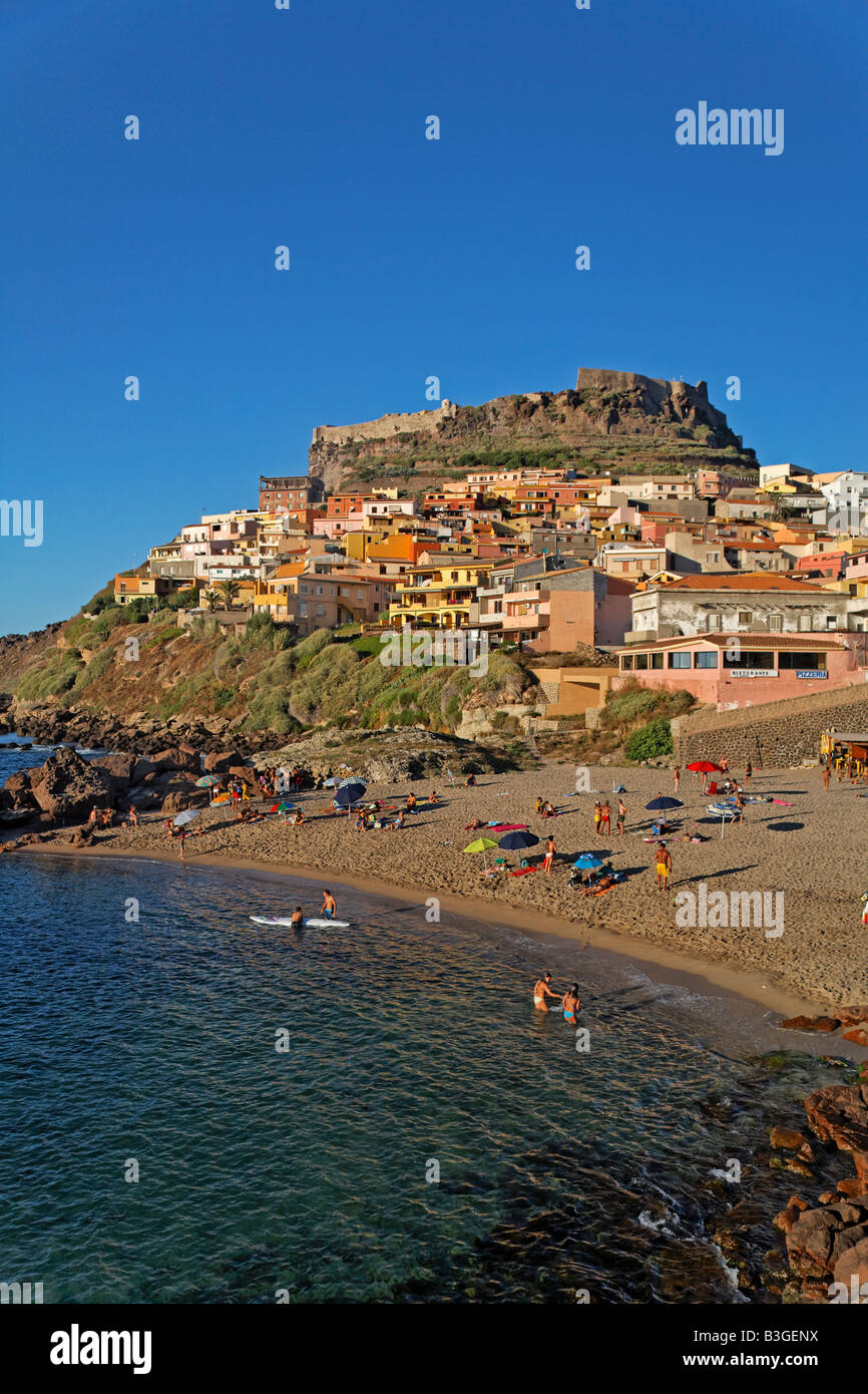 Italy Sardinia Castelsardo beach Stock Photo - Alamy