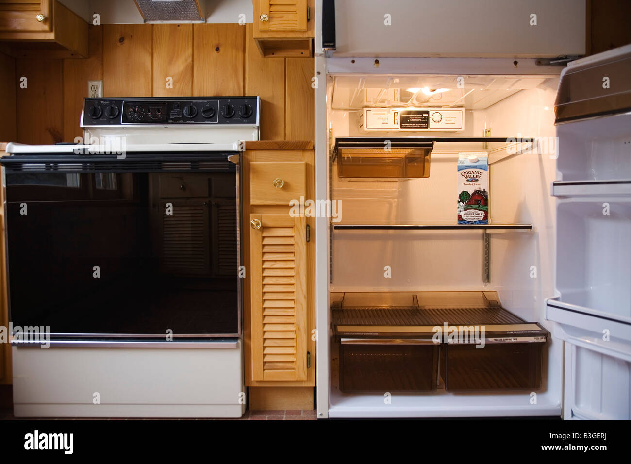 Inside of Refrigerator Stock Photo - Alamy