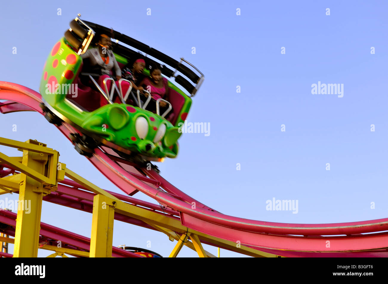 Rollercoaster people scared hi-res stock photography and images - Alamy