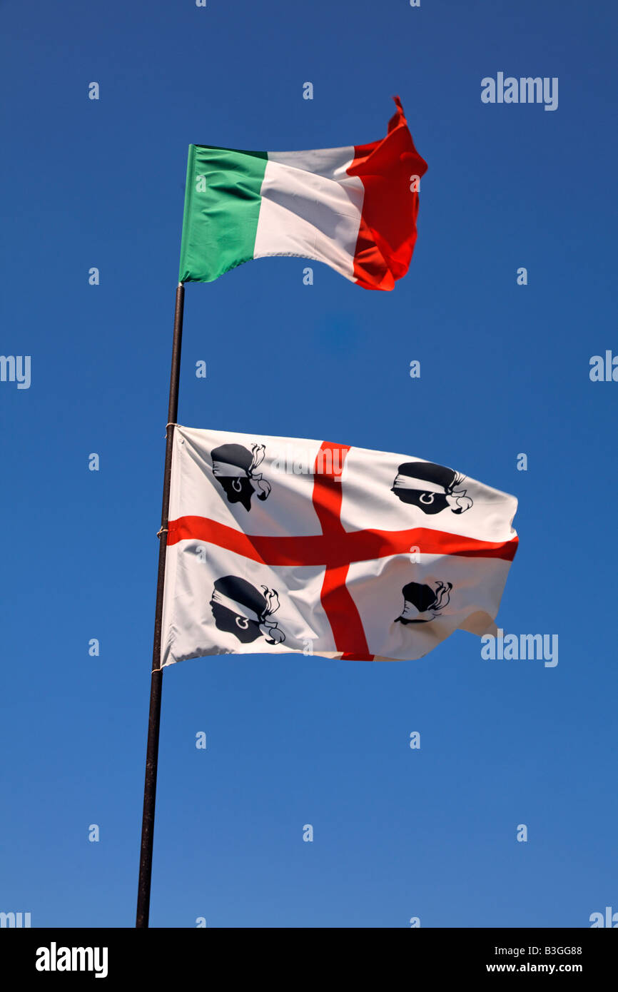 Sardinia flag hi-res stock photography and images - Alamy