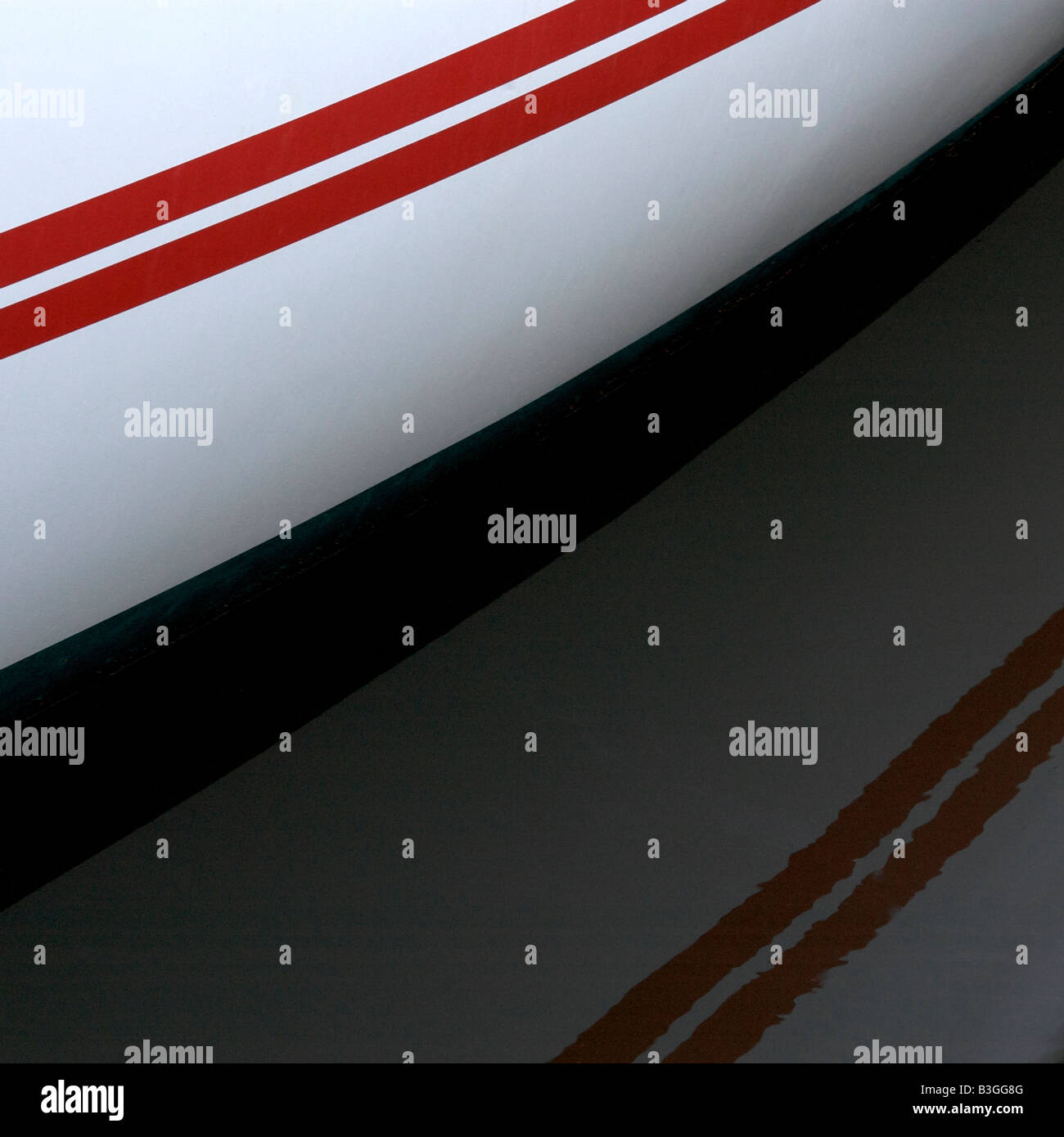 Abstract boat reflection in water Stock Photo - Alamy