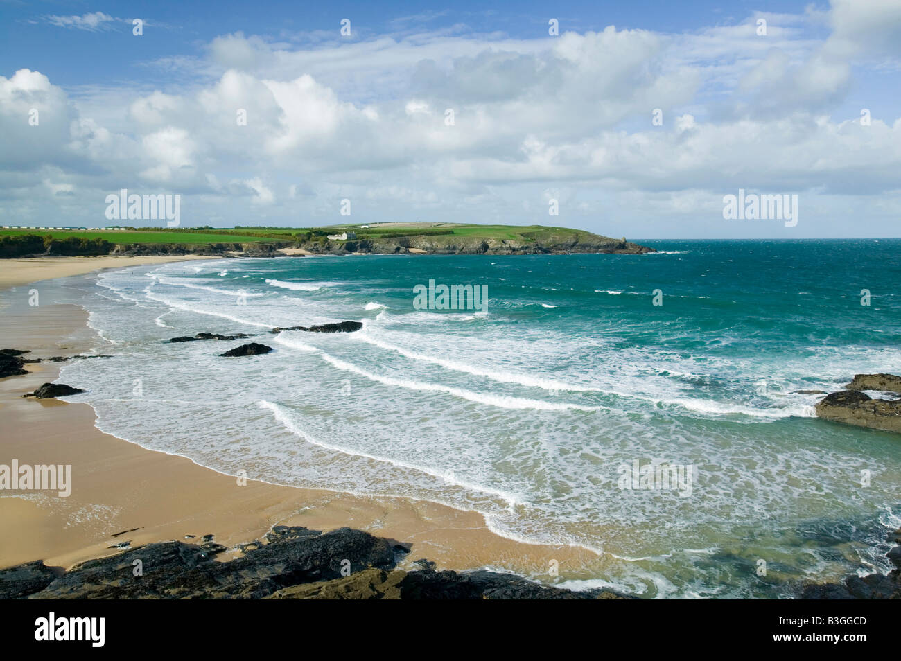 Harlyn Bay Cornwall UK Stock Photo - Alamy