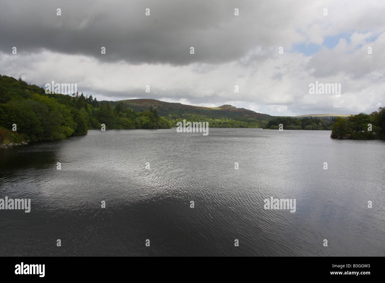 View over Burrator Reservoir in Devon Stock Photo - Alamy