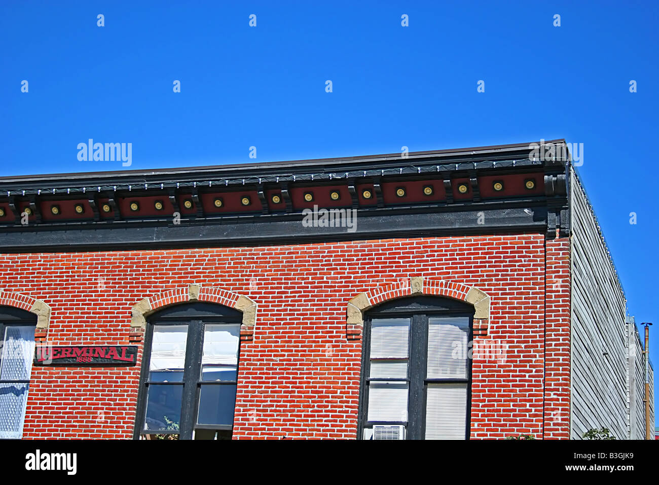 Old terminal building with sky Stock Photo - Alamy