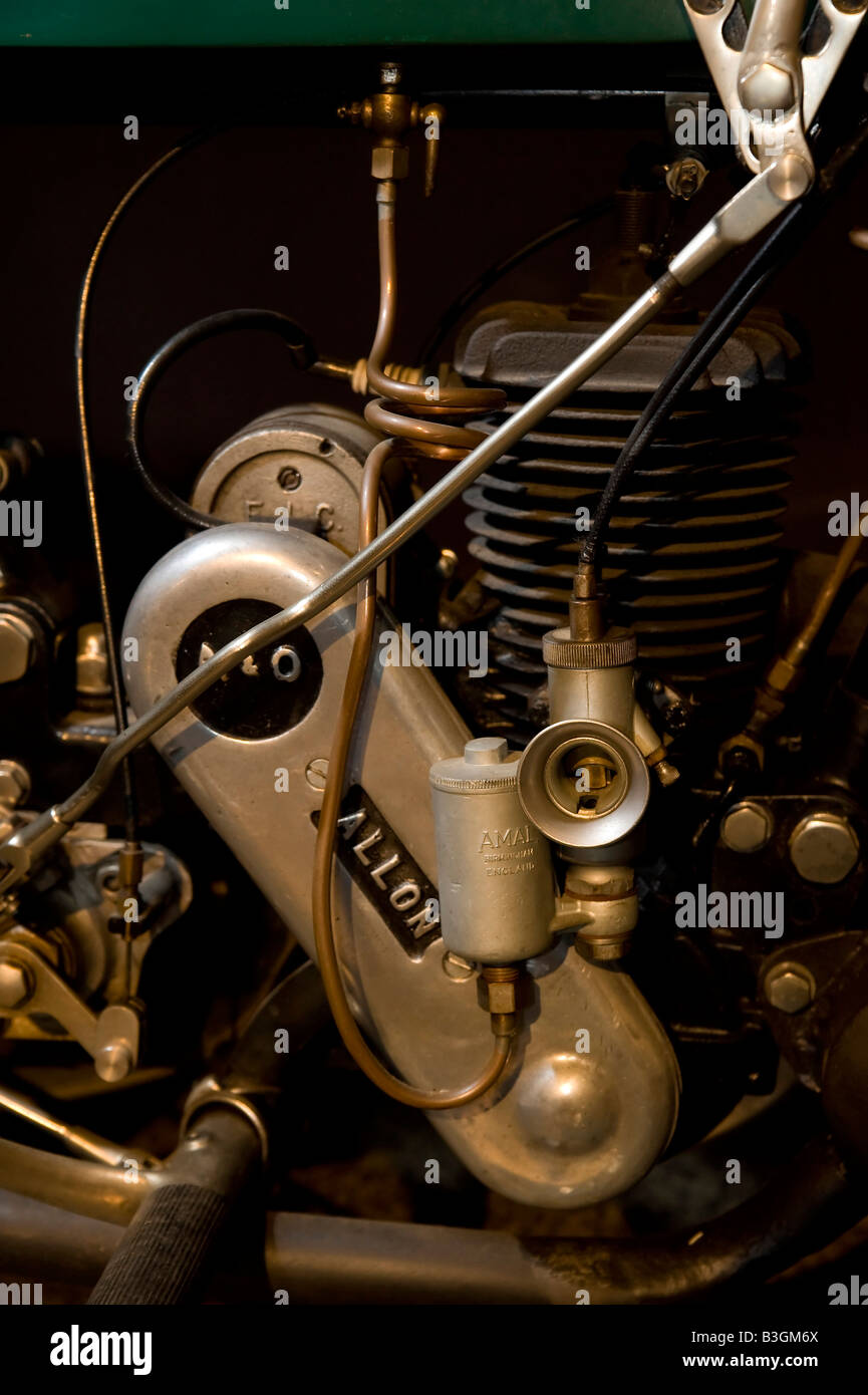 Vehicle old motorcycle engine Stock Photo - Alamy
