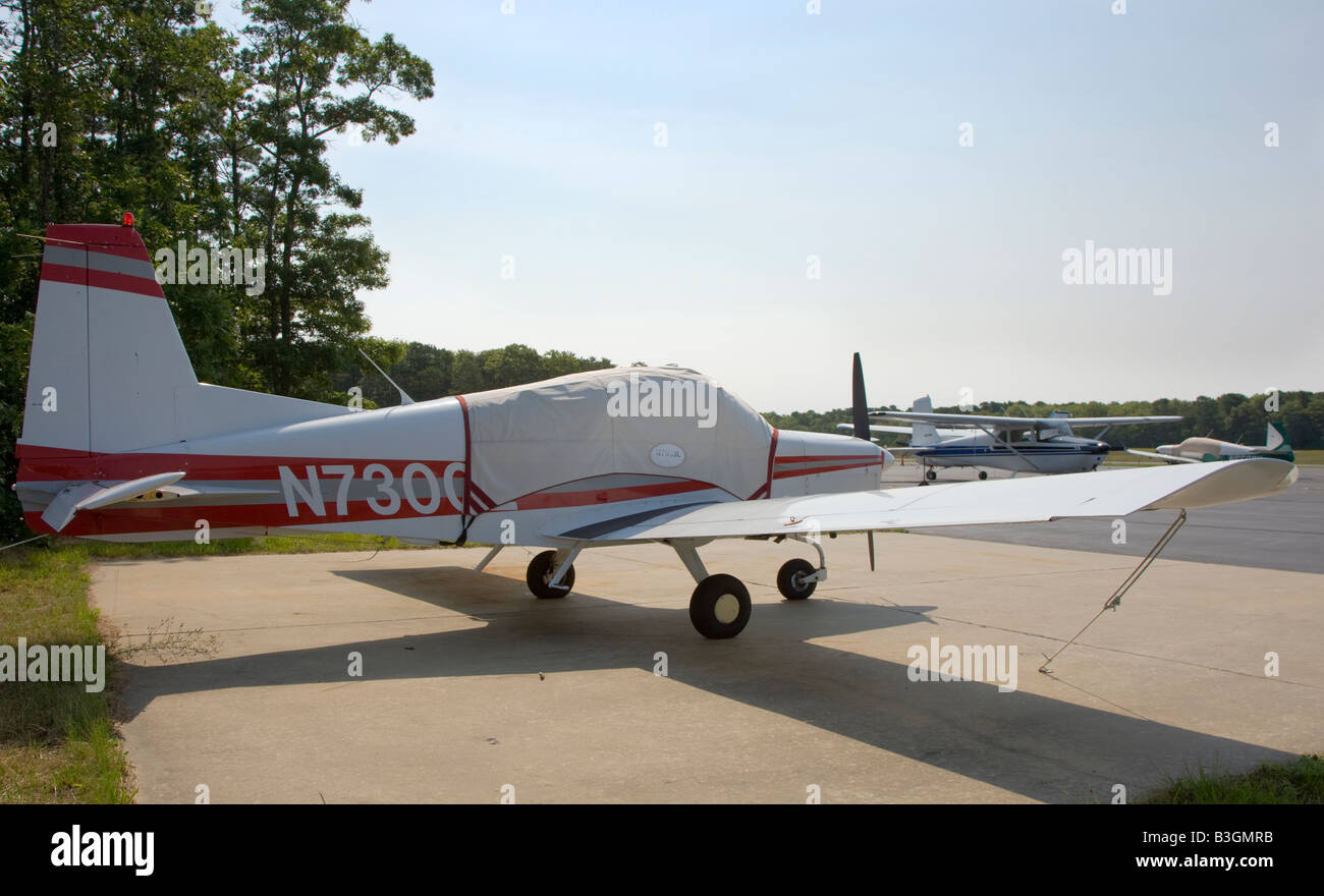 Planes at a small airport Stock Photo - Alamy