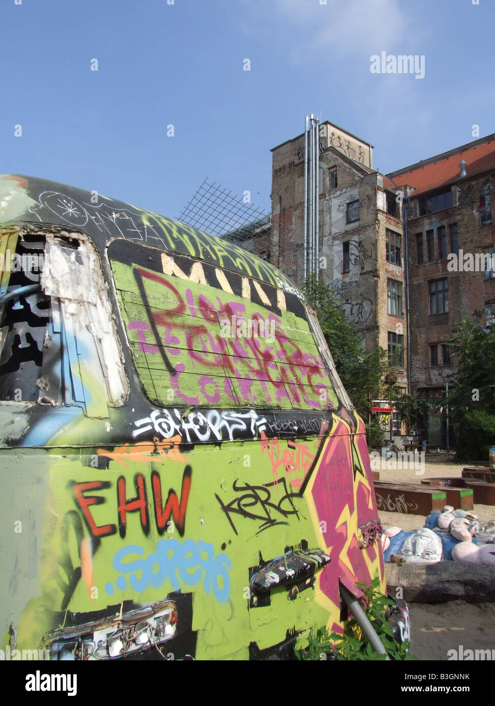urban graffiti by old tacheles squat, berlin, germany Stock Photo - Alamy