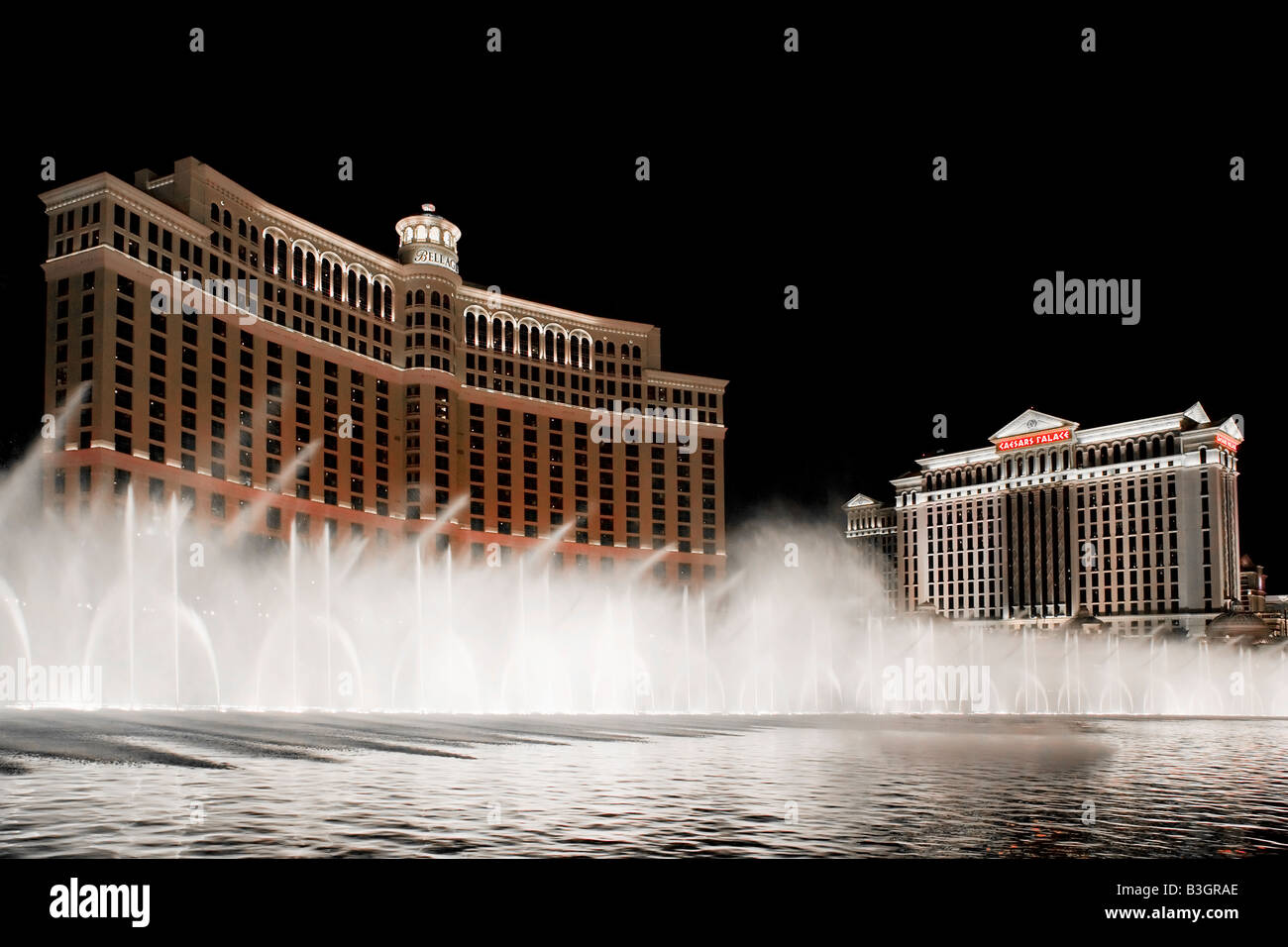 Fountains light show bellagio hi-res stock photography and images - Alamy