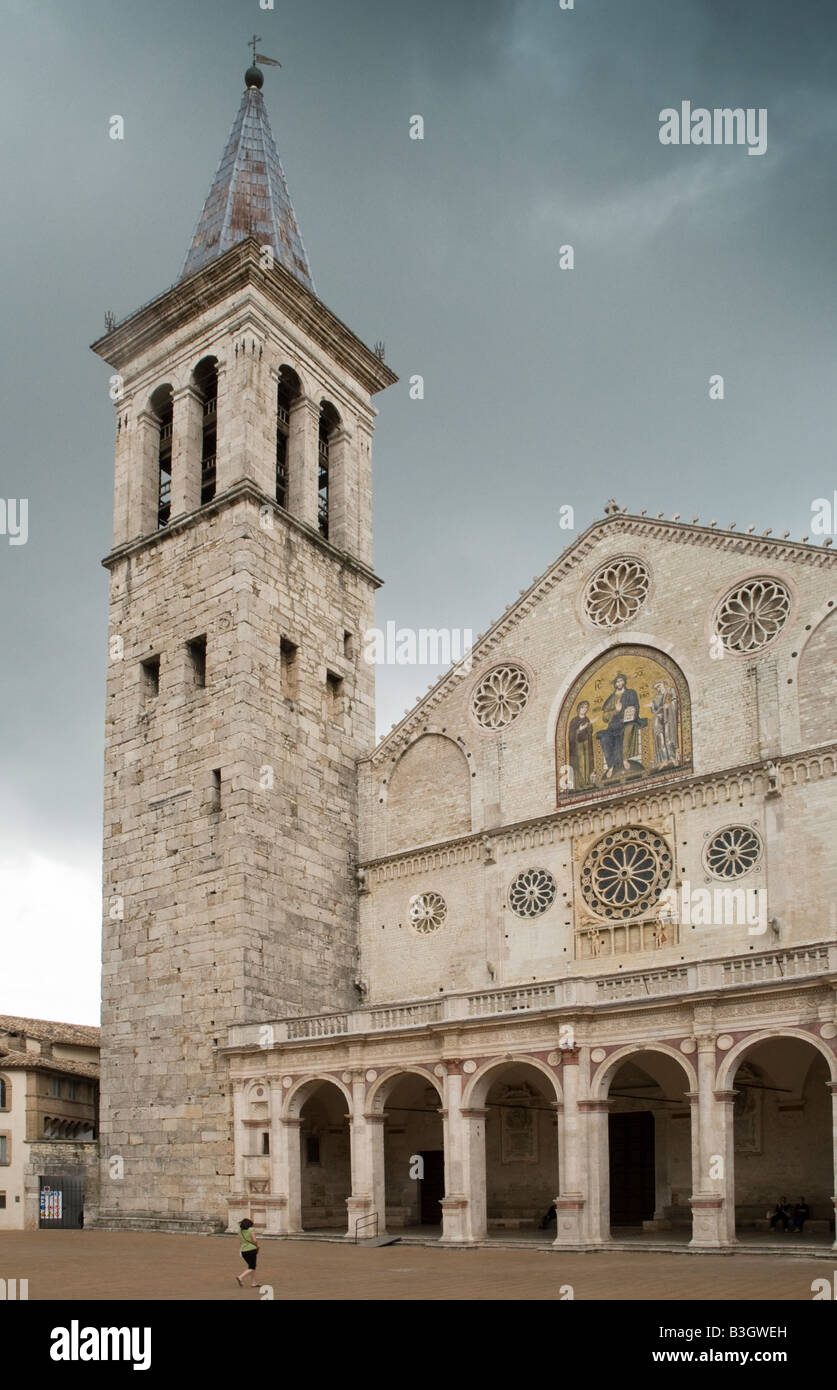 Spoleto Cathedral in the Piazza del Duome is dedicated to Santa Maria ...