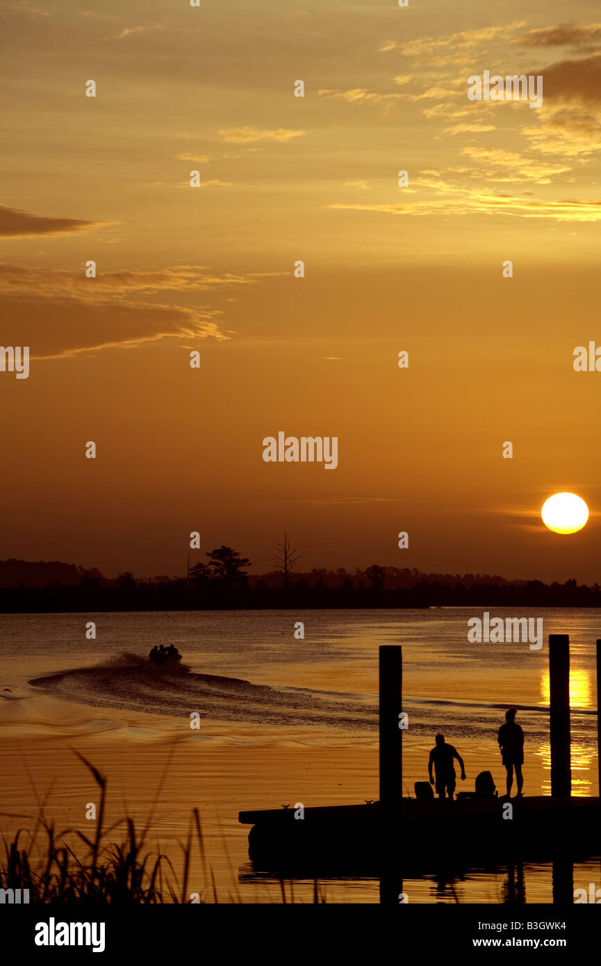 Photo of a sunrise over the Champney River Stock Photo - Alamy