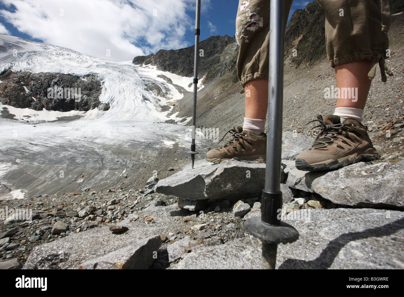 AUT, Austria, Tyrol: Stubaital, Stubai Valley. Hiking in the mountains ...