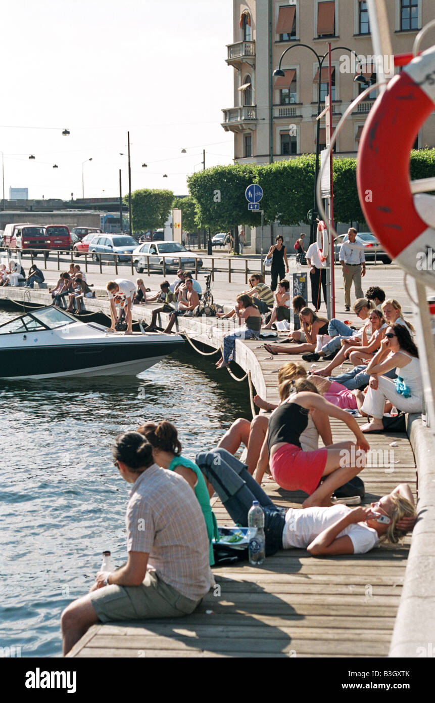 summer day out in Stockholm Stock Photo - Alamy