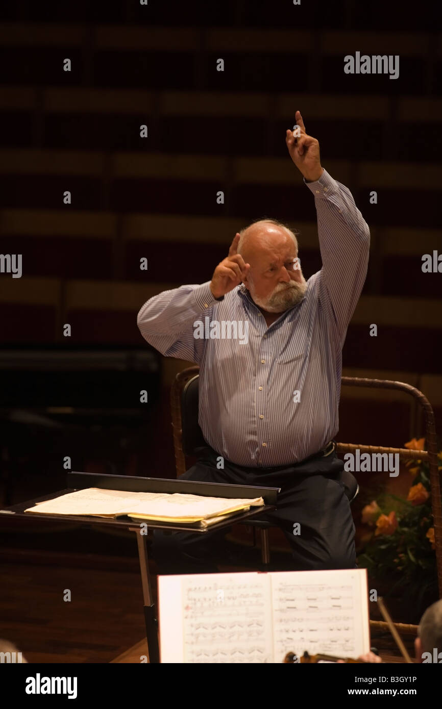 Conductor krzysztof penderecki hi-res stock photography and images - Alamy