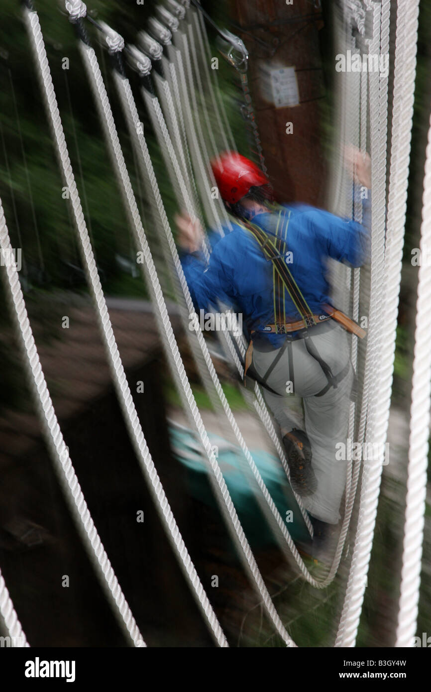 High rope course fulpmes hi-res stock photography and images - Alamy
