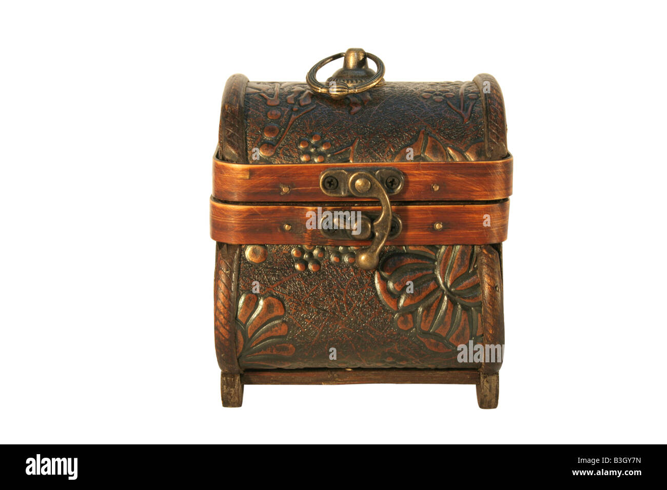Ornate wooden chest Cut Out Stock Images & Pictures - Alamy