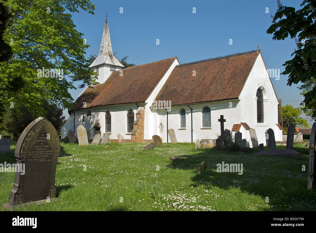 Lambourne steeple hi-res stock photography and images - Alamy