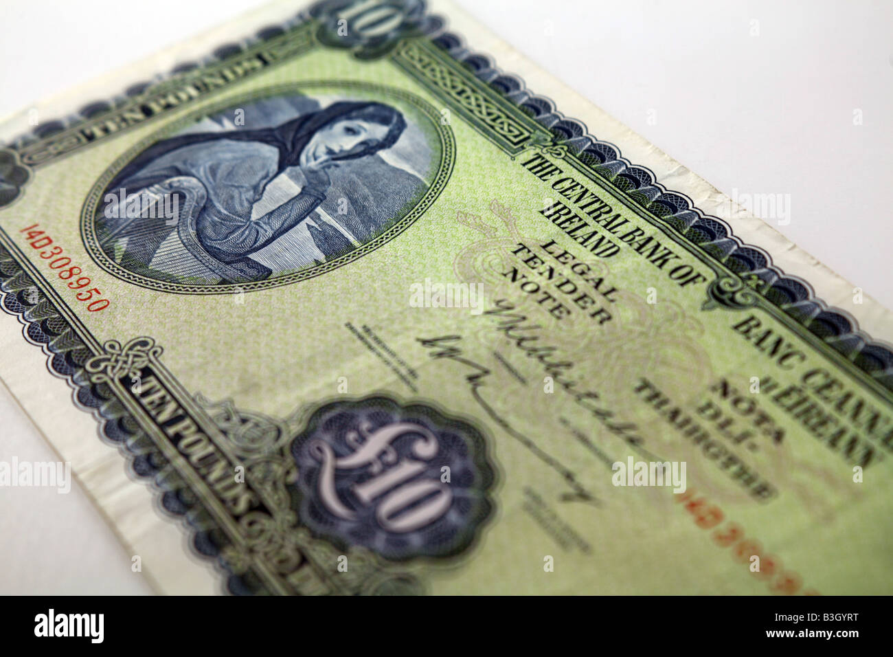 Irish 'Lady Lavery' Ten Pound Note Stock Photo - Alamy