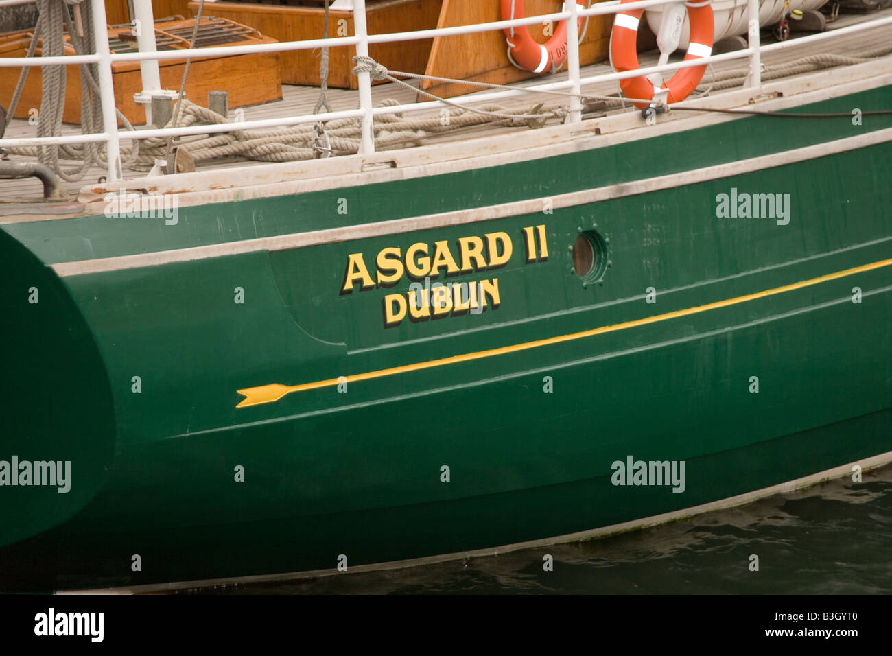 The Asgard II sailing ship at the Tall Ships race in Liverpool July ...