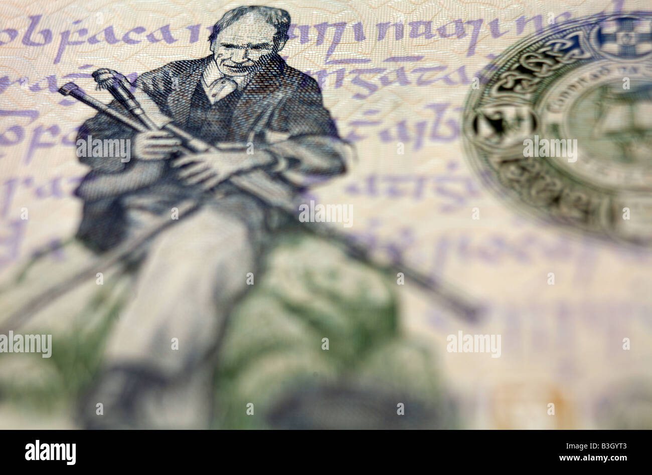 50 pound close up Irish Bank notes from Ireland Stock Photo - Alamy