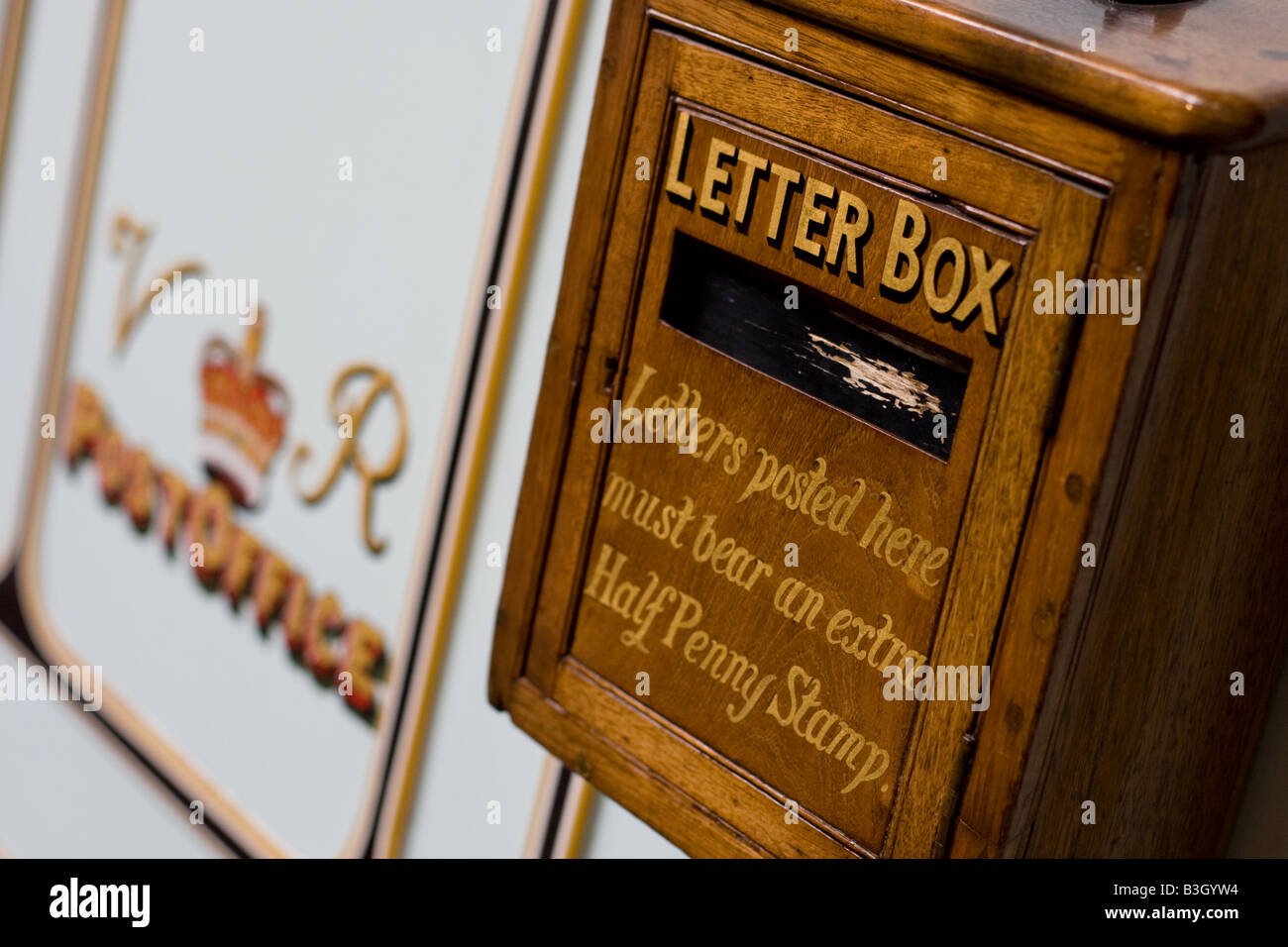 Old letter box on the side of a Royal train carriage Stock Photo - Alamy
