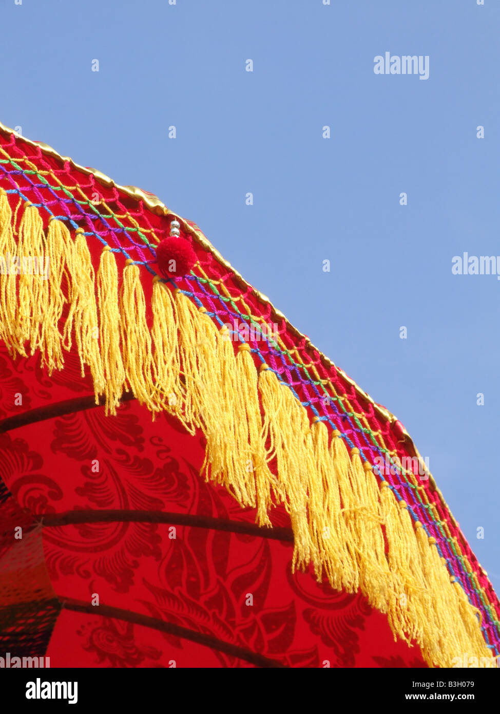 detail colourful oriental parasol outside in sun Stock Photo - Alamy