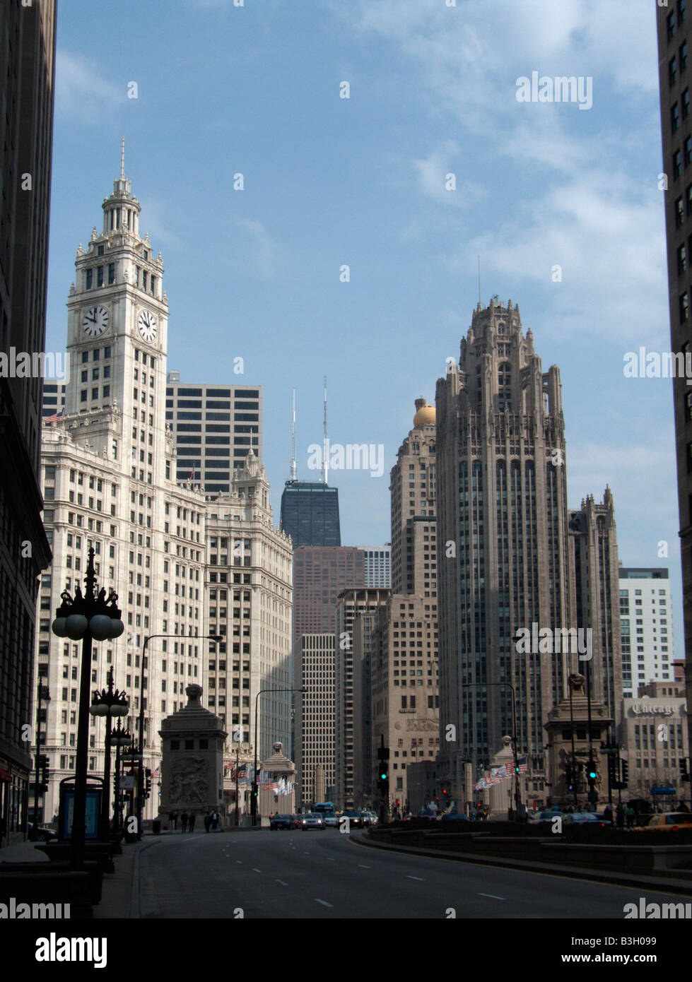 Starting point of The Magnificent Mile. Chicago. Illinois. USA ...