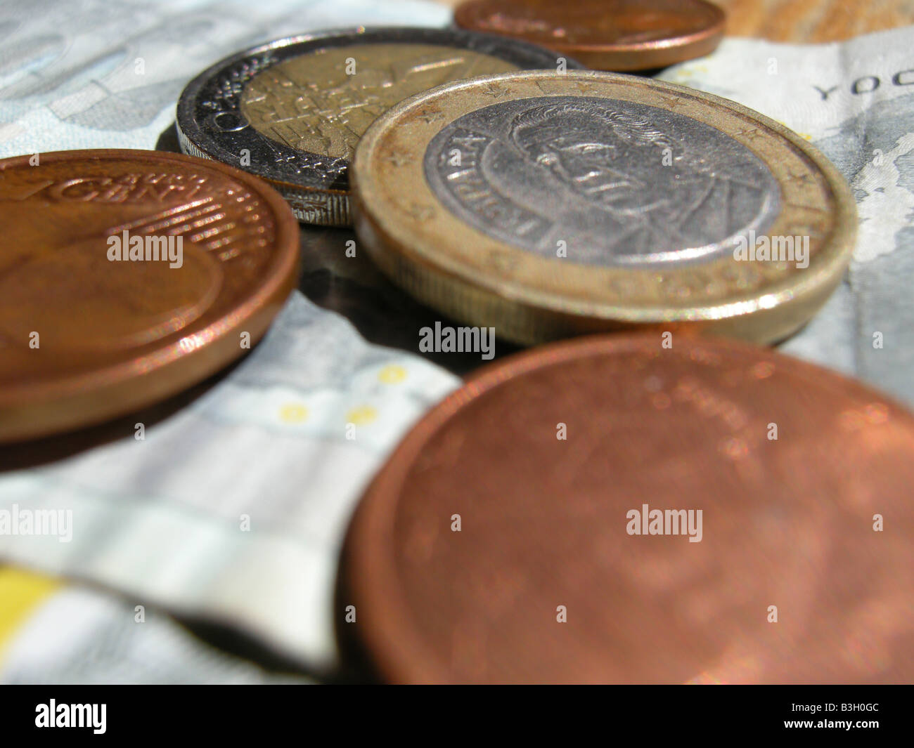 Money. Coins and bank-notes Stock Photo - Alamy