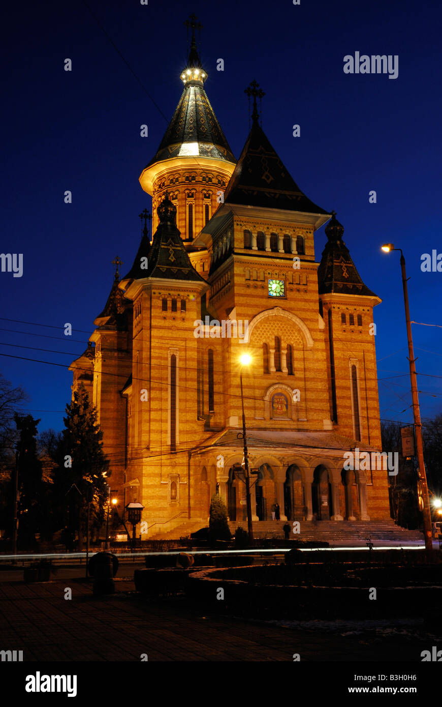 Romanian Orthodox Cathedral at dusk Timisoara Romania Stock Photo - Alamy