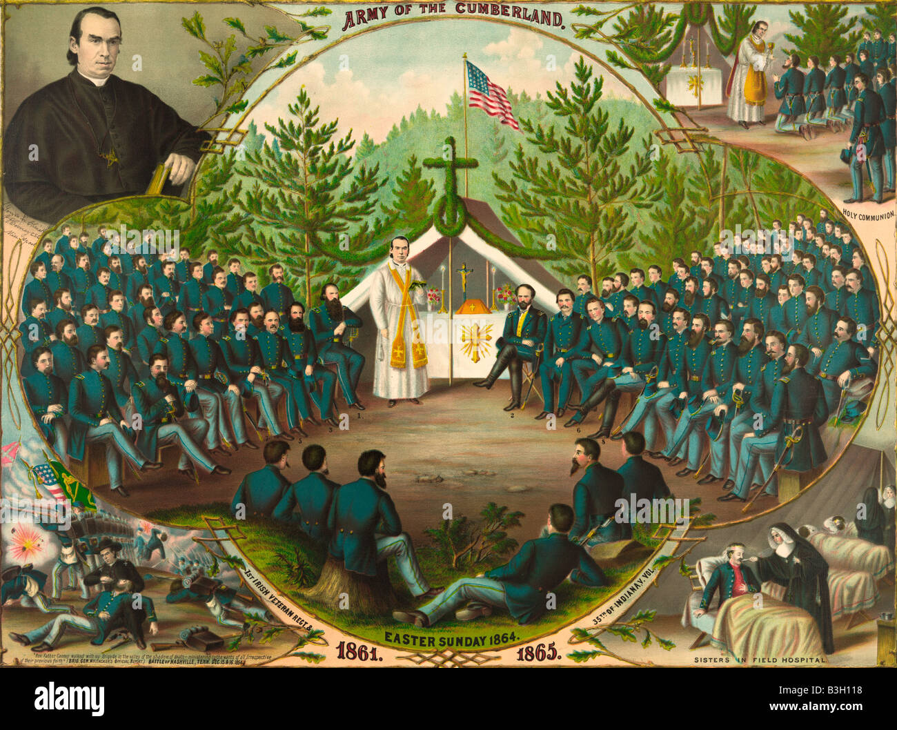 Atlanta campaign Army of the Cumberland Divine service by Rev P P ...