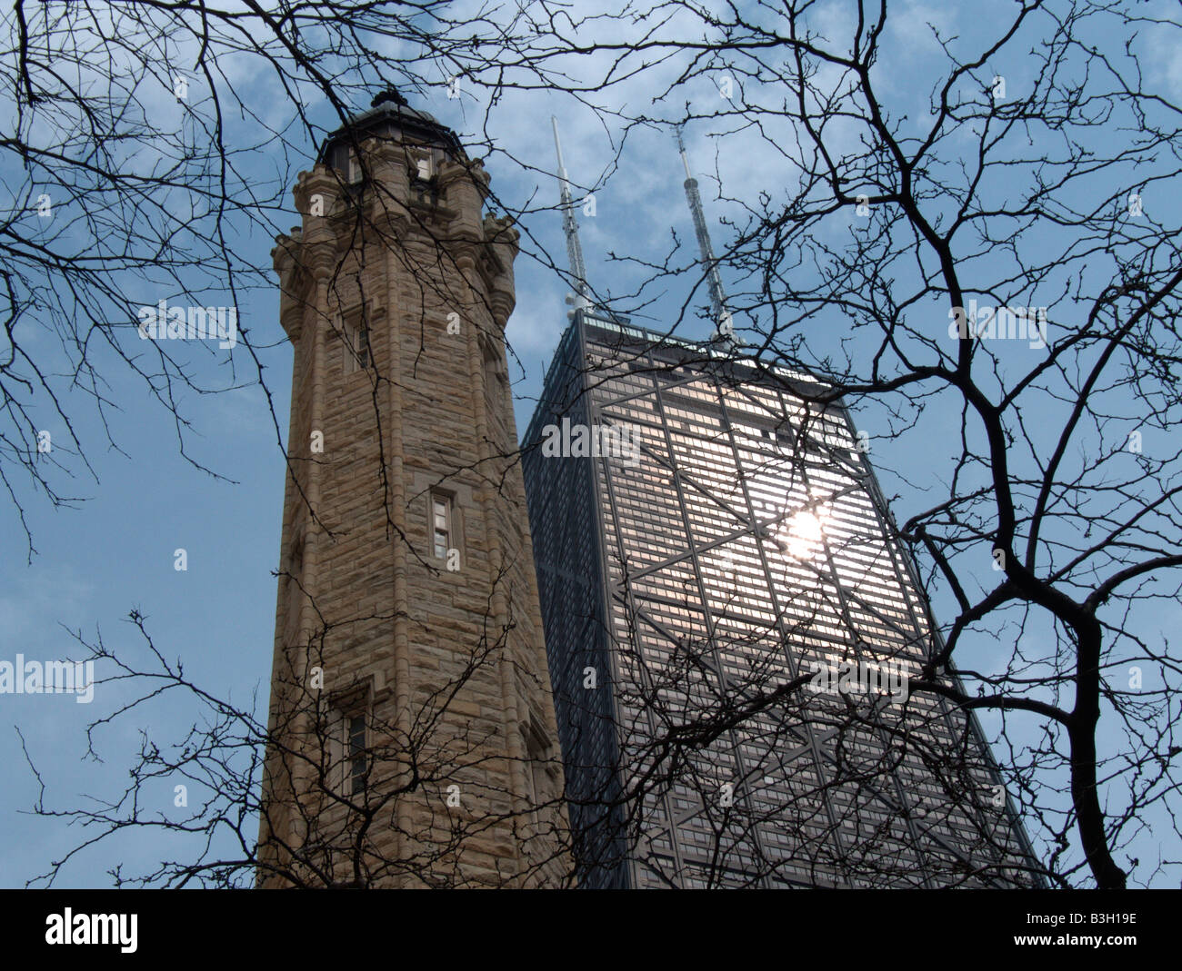 Old 1869 chicago water tower hi-res stock photography and images - Alamy