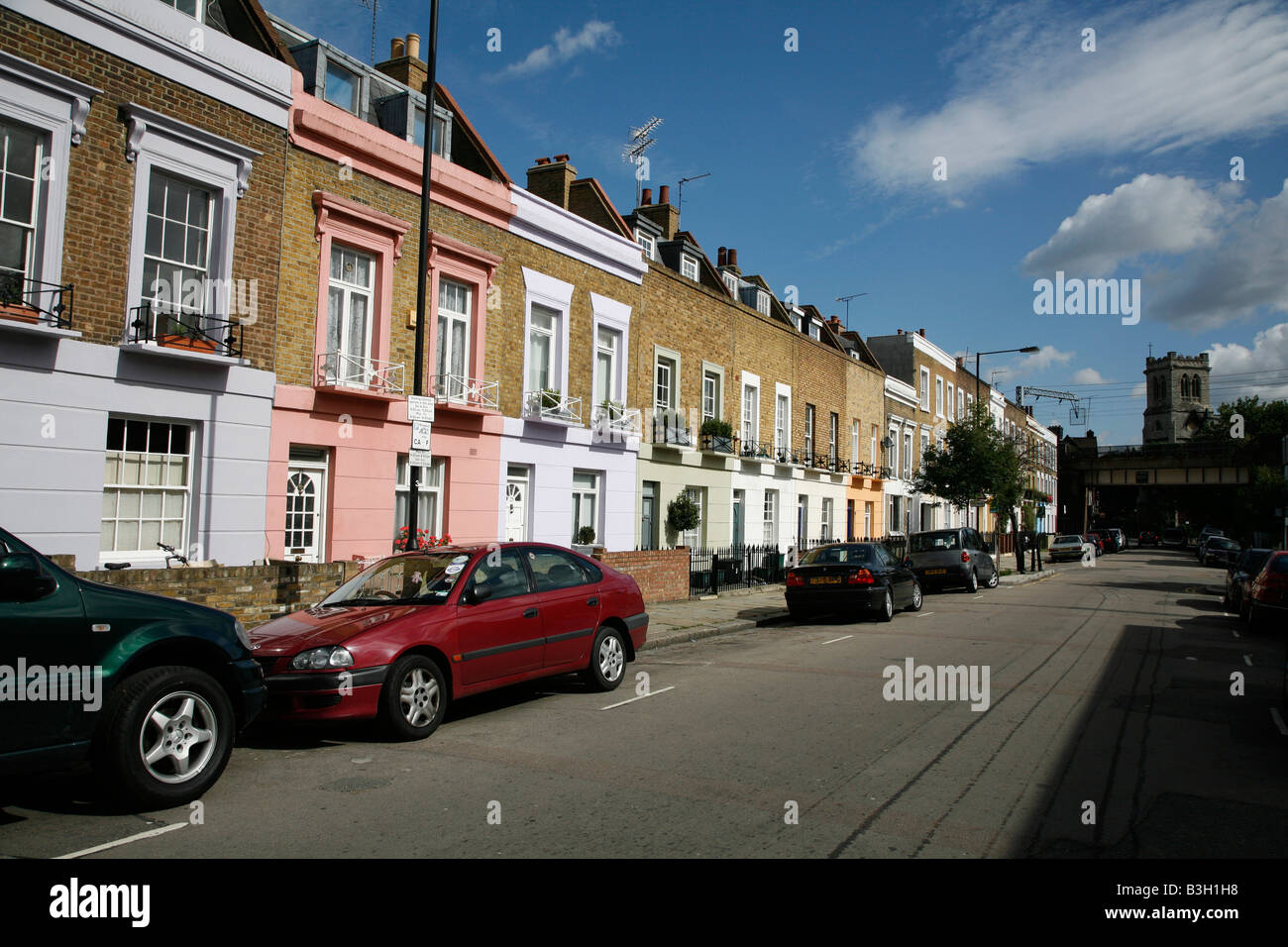 Hartland Road in Chalk Farm, London Stock Photo - Alamy