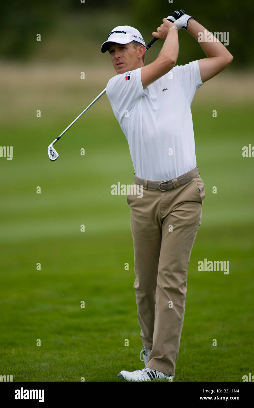 GLENEAGLES SCOTLAND AUGUST 29 Frenchman Christian Cevaer competing in ...