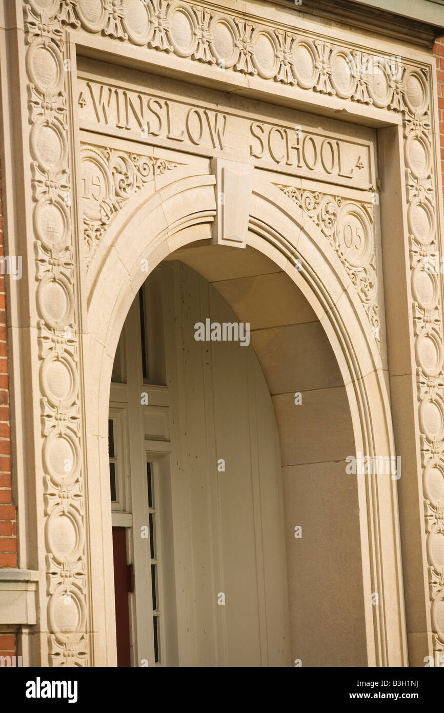 Exterior of Elementary School Beverly Massachusetts Stock Photo - Alamy