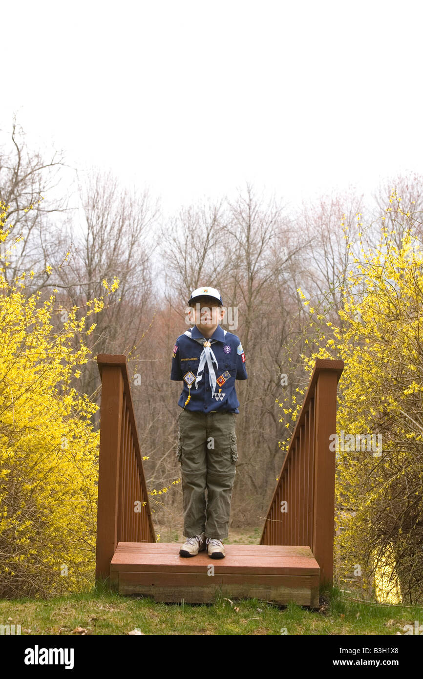 Portrait of Young Boy Scout Stock Photo - Alamy