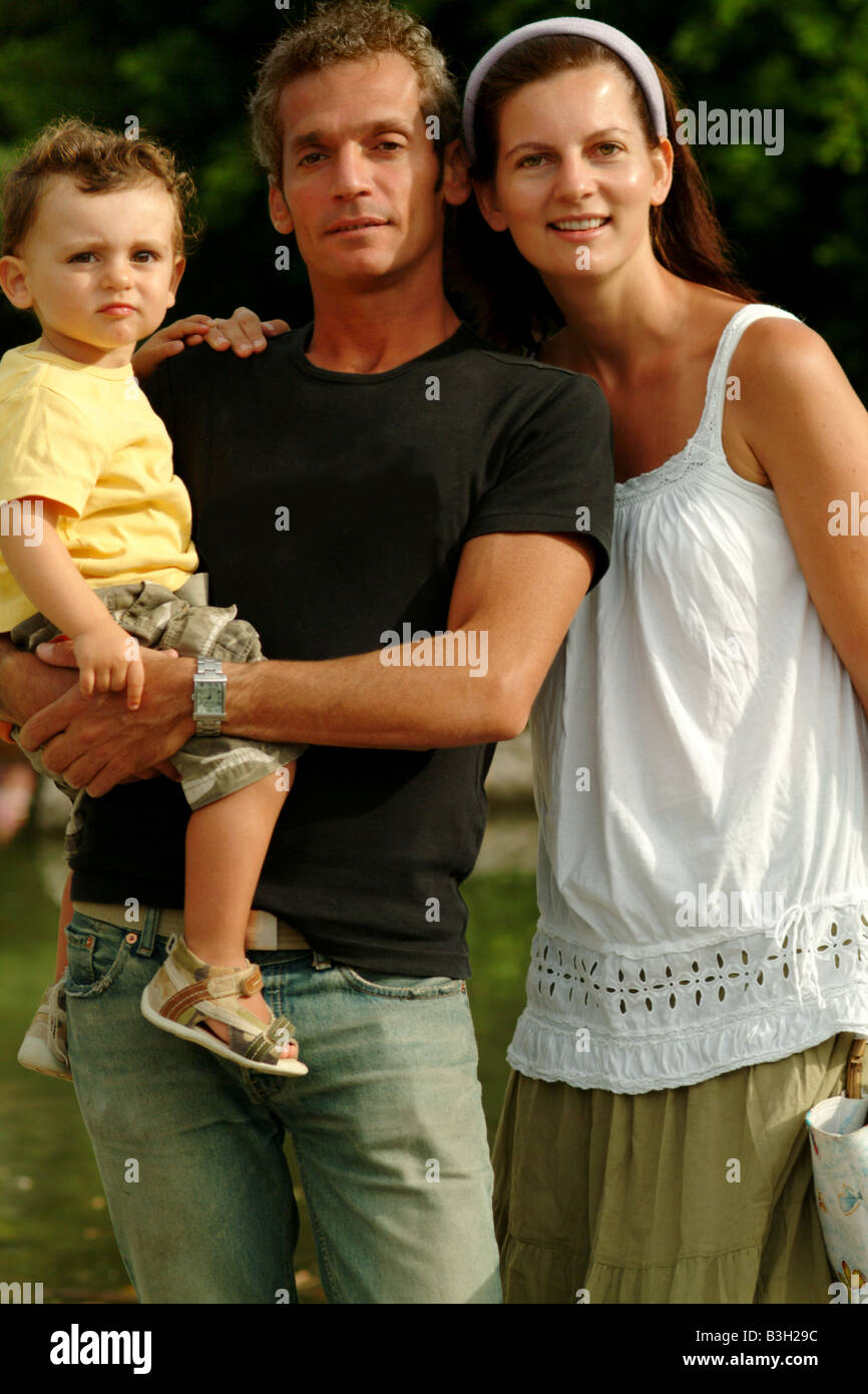 Three child family hi-res stock photography and images - Alamy