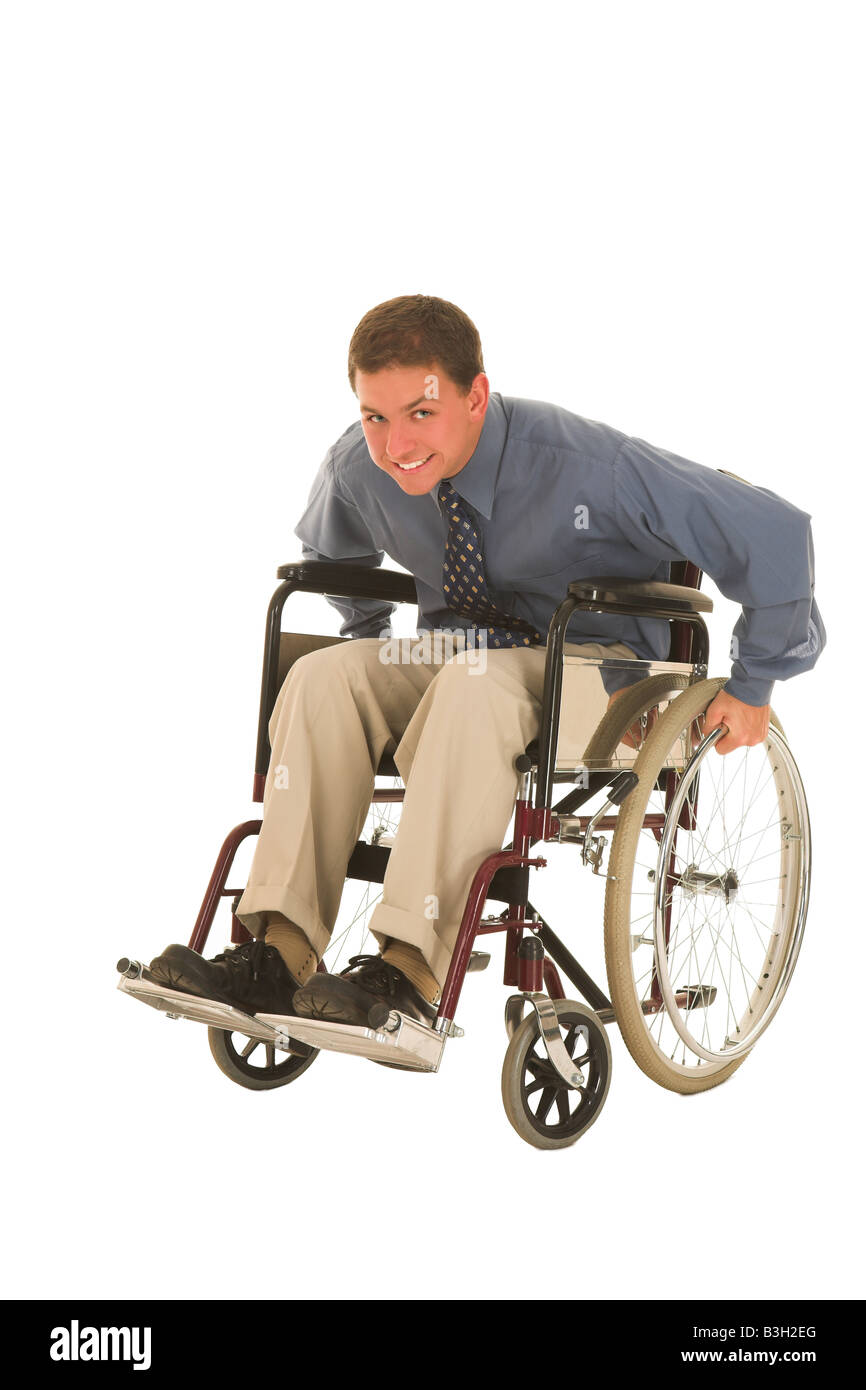 Man sitting in wheelchair Stock Photo - Alamy
