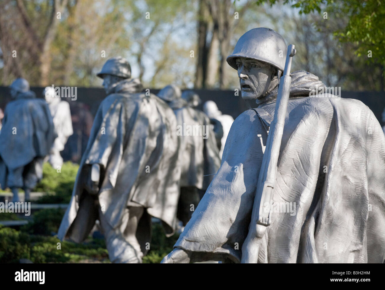 Haunted Look left. A statue of a rifle toting US soldier fighting in ...