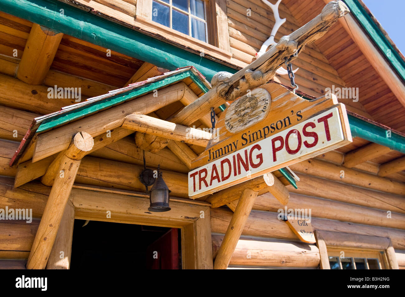 Jimmy Simpsons Trading Post in Banff National Park Stock Photo - Alamy