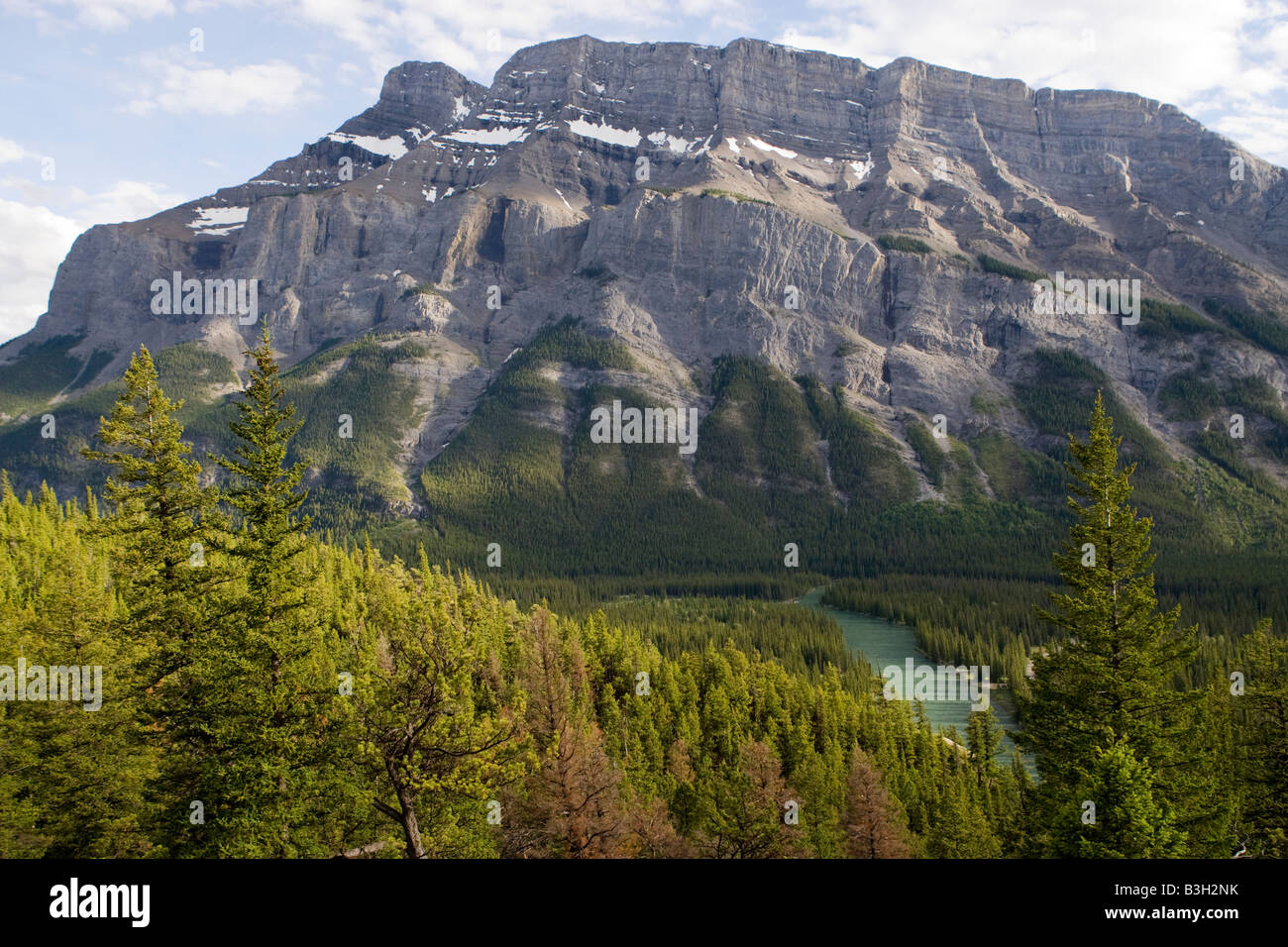 Mount Rundle in Banff National Park Stock Photo - Alamy
