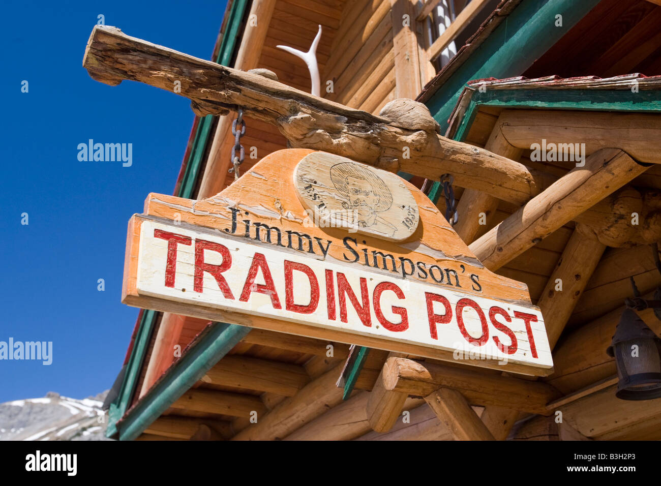 Jimmy Simpsons Trading Post in Banff National Park Stock Photo - Alamy