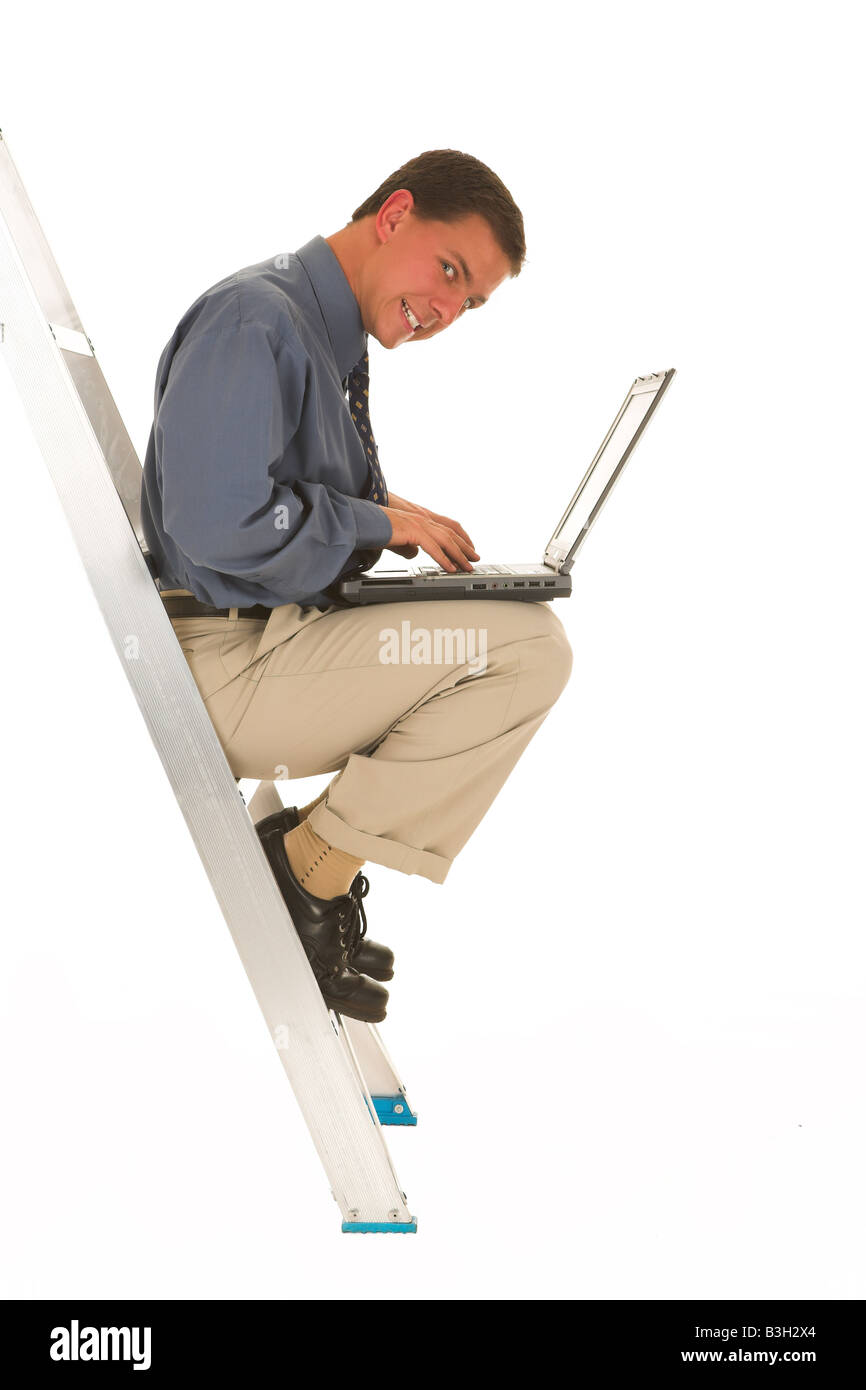 Short man ladder Cut Out Stock Images & Pictures - Alamy