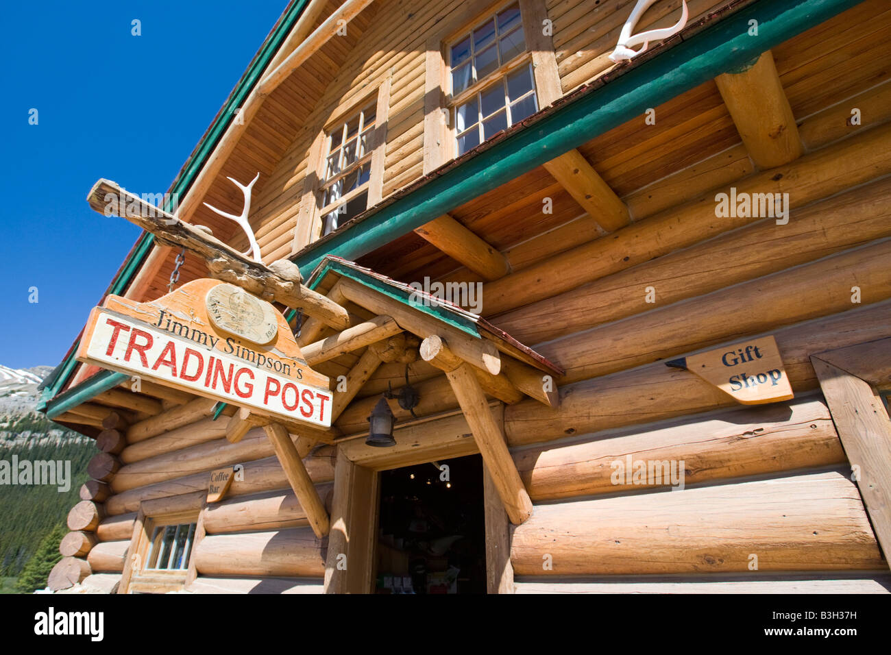 Jimmy Simpsons Trading Post in Banff National Park Stock Photo - Alamy
