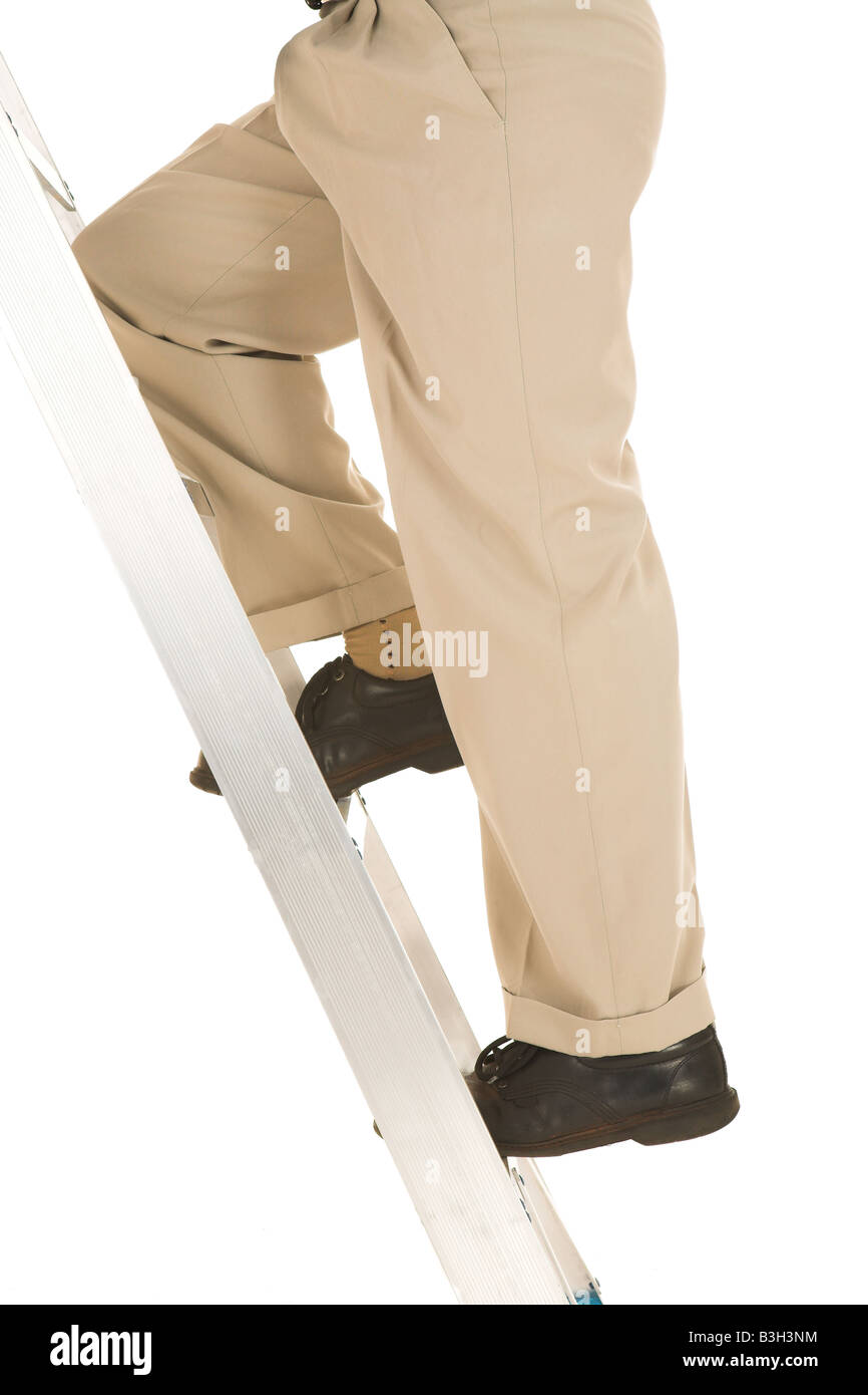Man black suit shoes step hi-res stock photography and images - Alamy