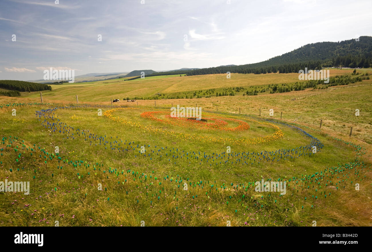 A Laetitia Carlotti's Land Art work. Installation de Land Art réalisée ...
