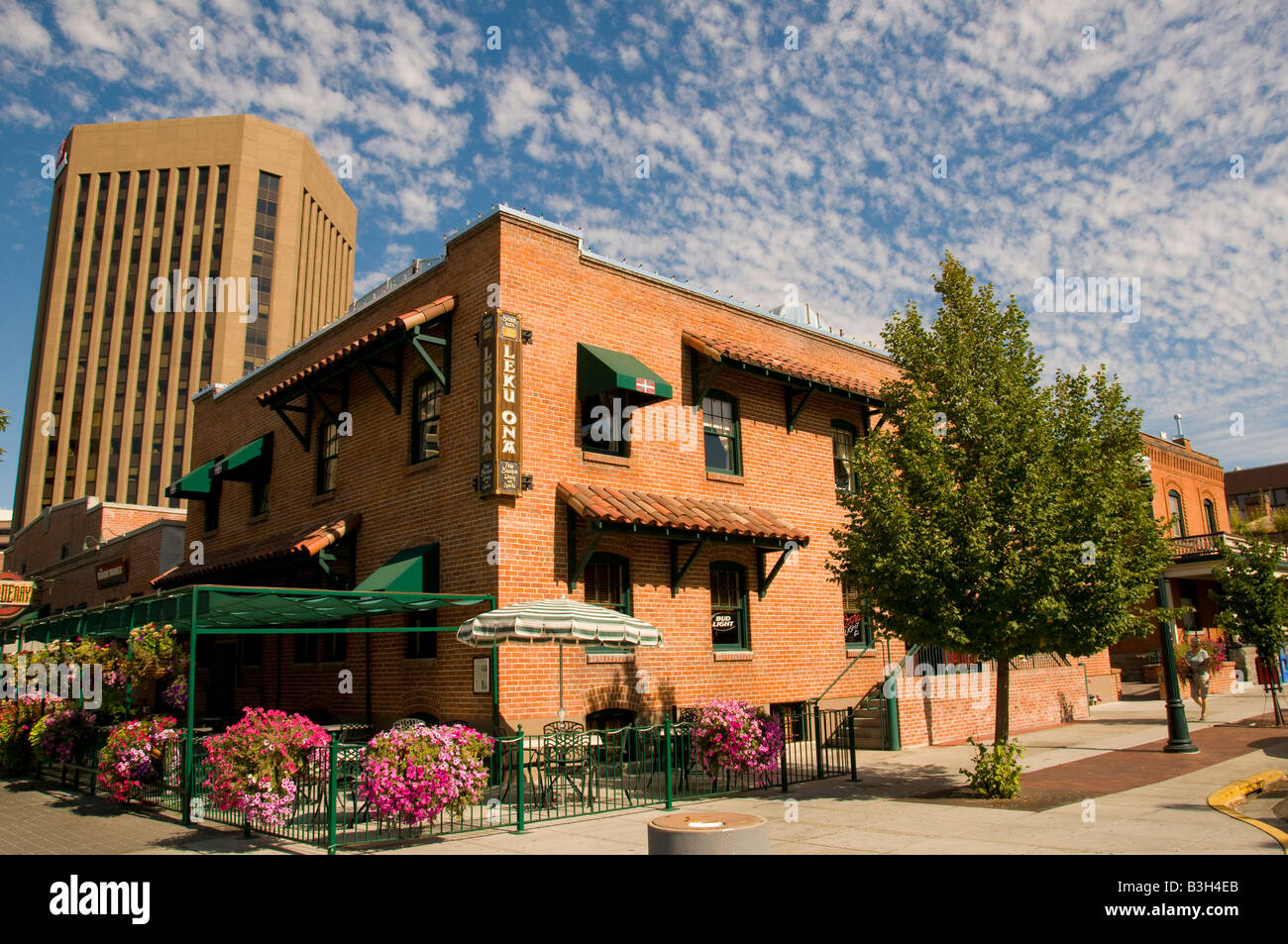 Idaho, Boise Colorful downtown Basque Leku Ona restaurant and hotel ...