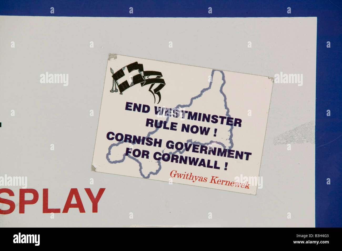 Sticker cornwall hi-res stock photography and images - Alamy