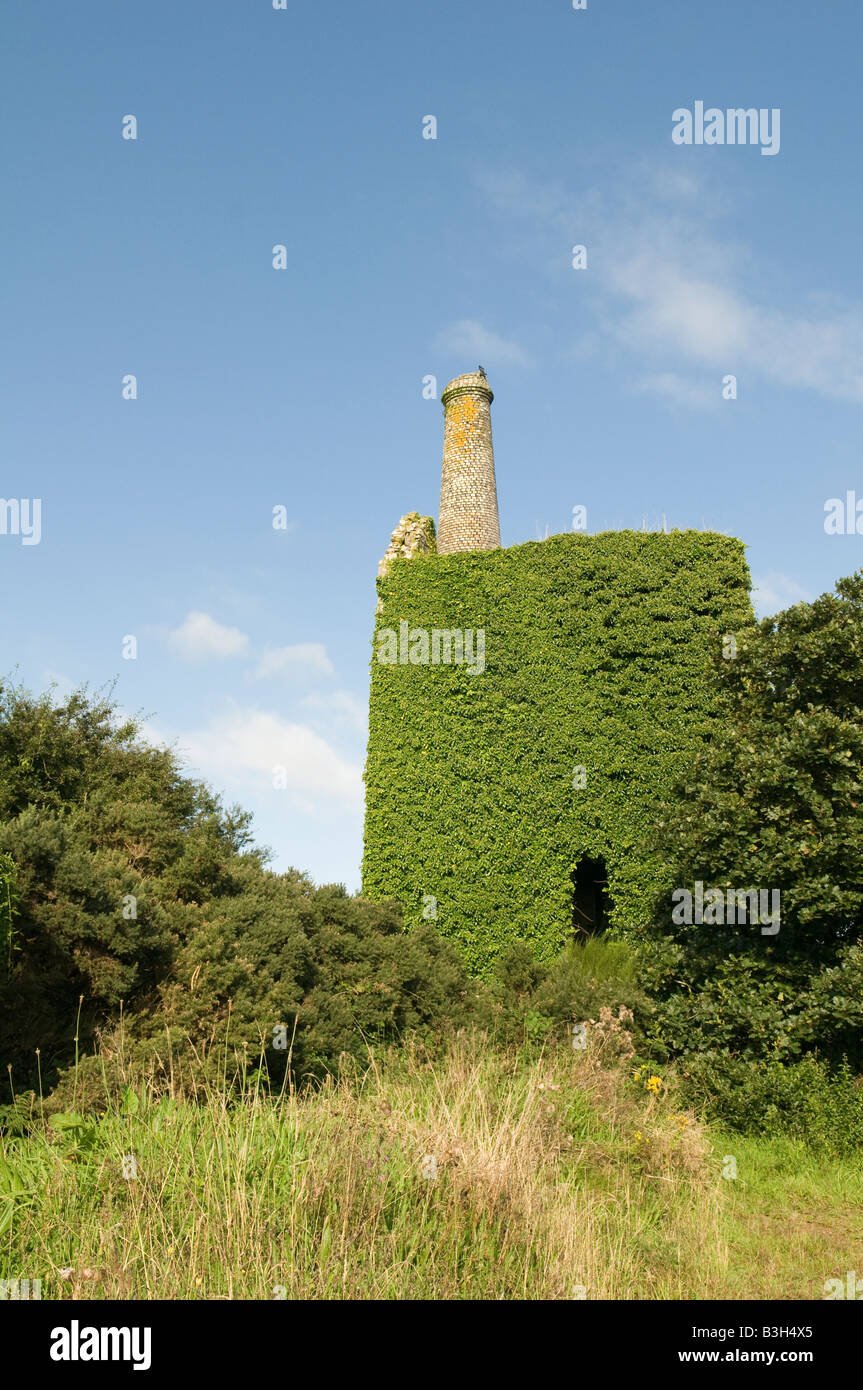 Polgooth Tin Min Cornwall Stock Photo - Alamy